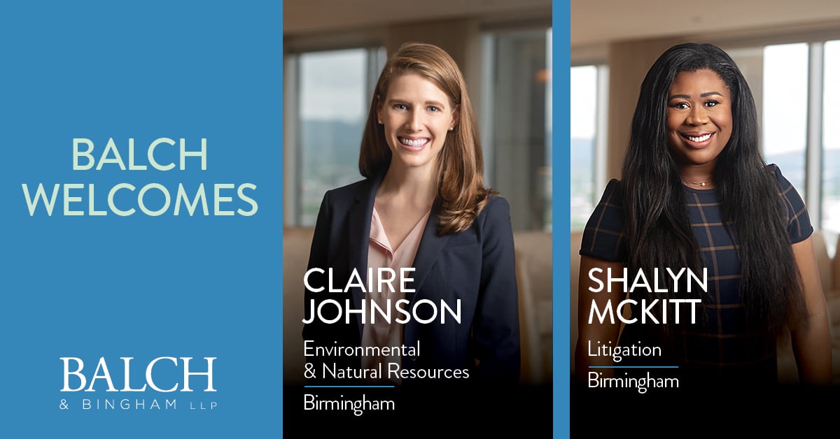 Balch Bolsters Environmental Practice | Claire Johnson | Balch ...