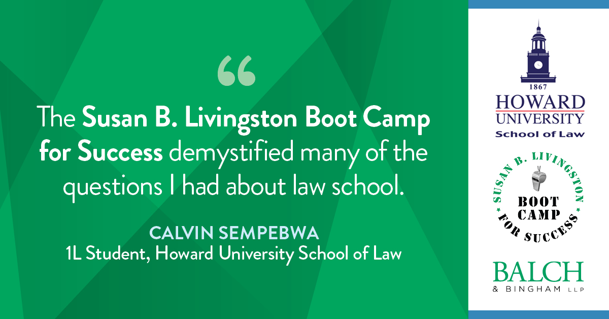 Howard University 1L Law Student | Susan B. Livingston Boot Camp ...
