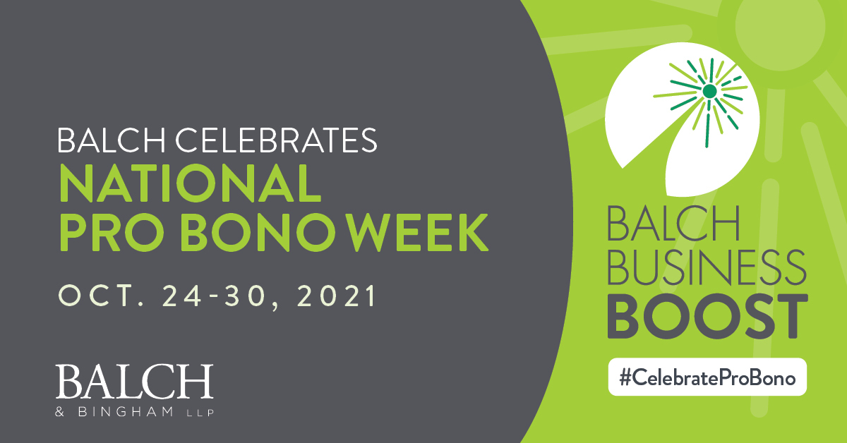 Pro Bono Week 2021 | Balch & Bingham LLP