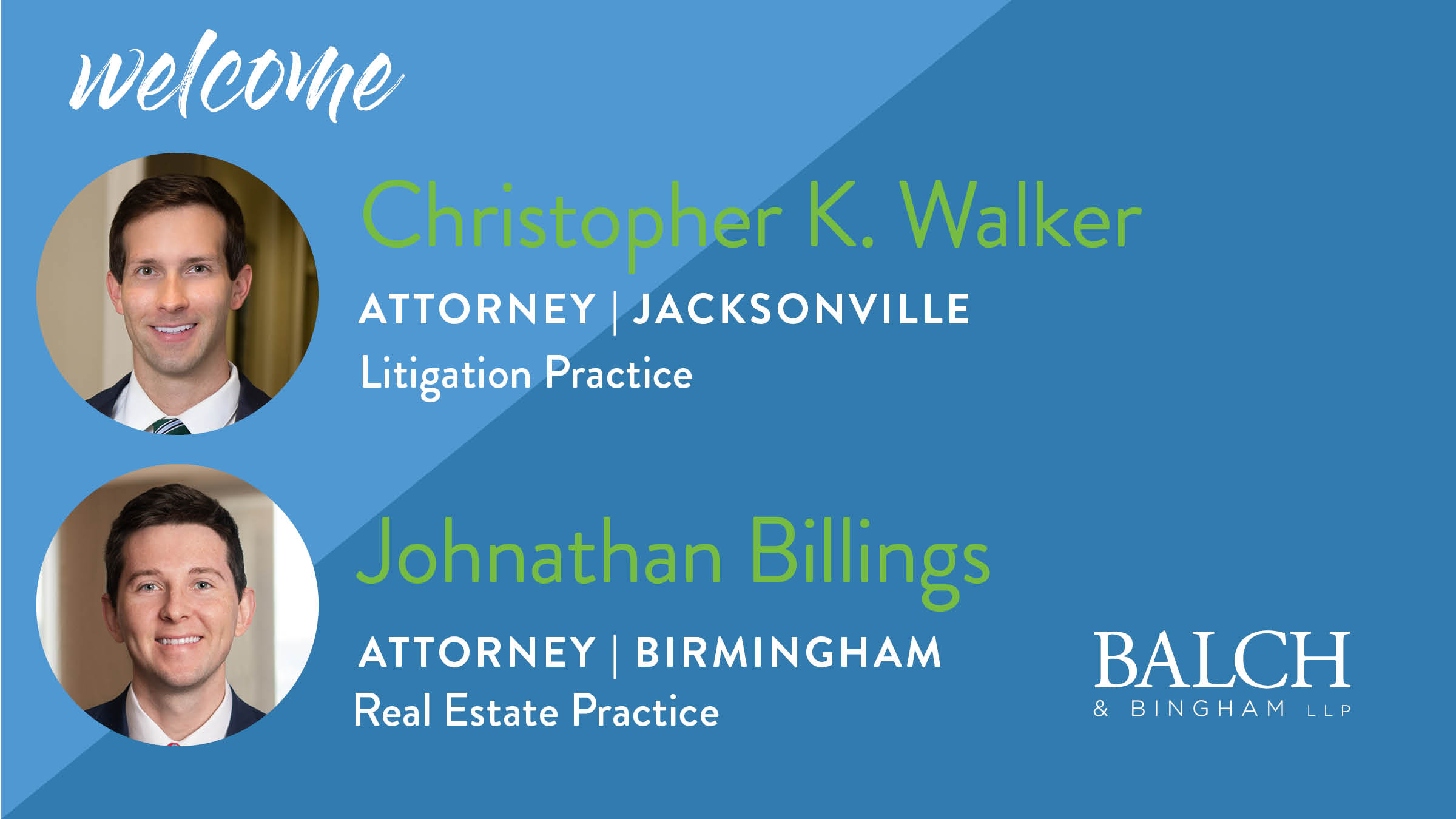 Balch Welcomes Two New Attorneys | Balch & Bingham LLP