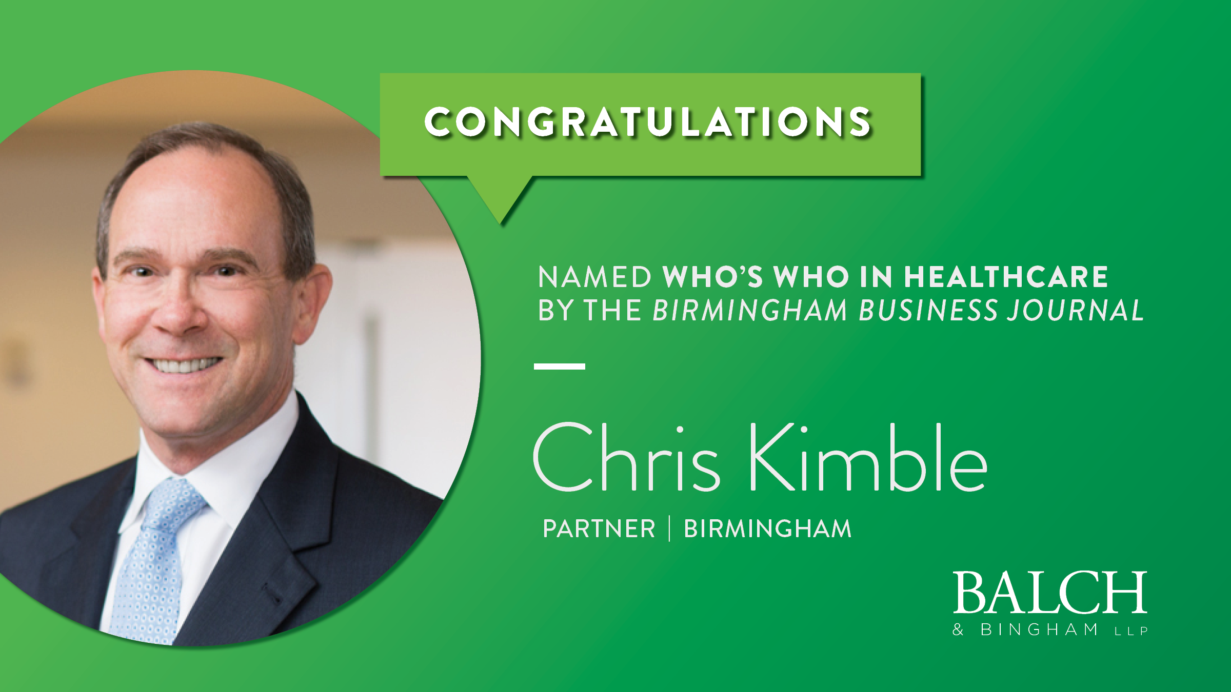 Chris Kimble Named To "Who's Who In Healthcare" List By The Birmingham ...