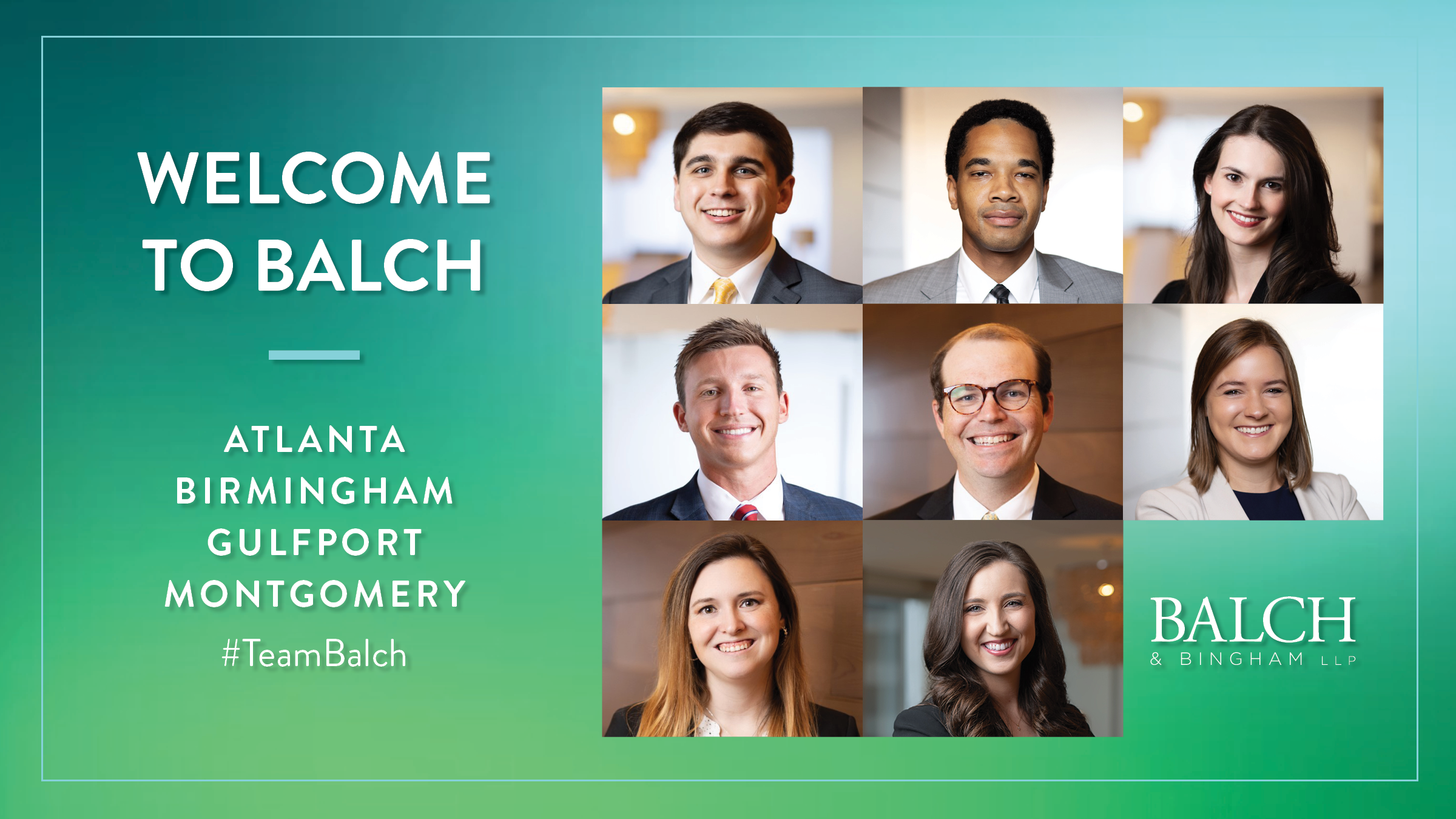 Balch Welcomes Eight New Associates | Balch & Bingham LLP