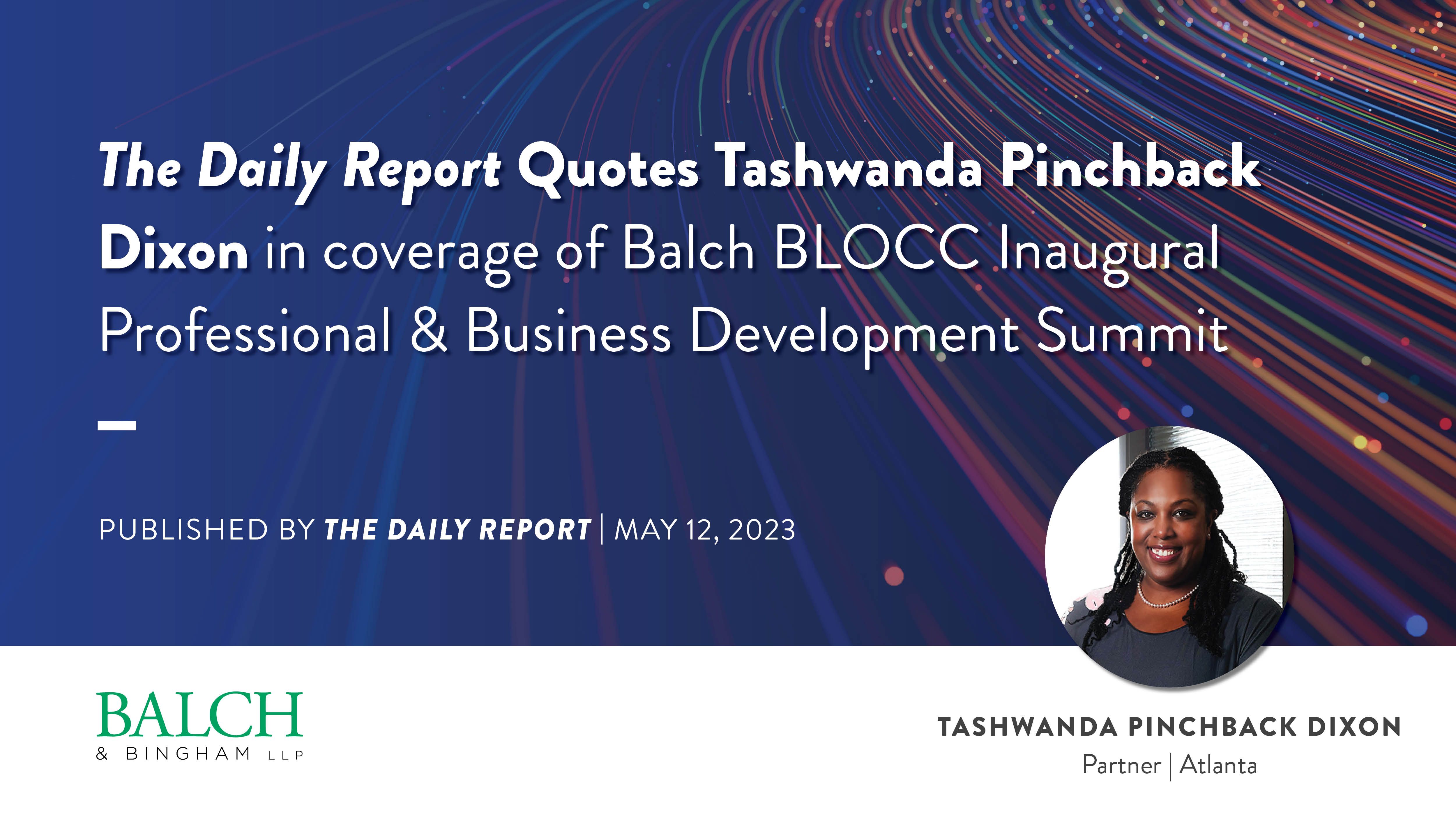 Tashwanda Pinchback Dixon | Balch BLOCC | The Daily Report | Balch ...