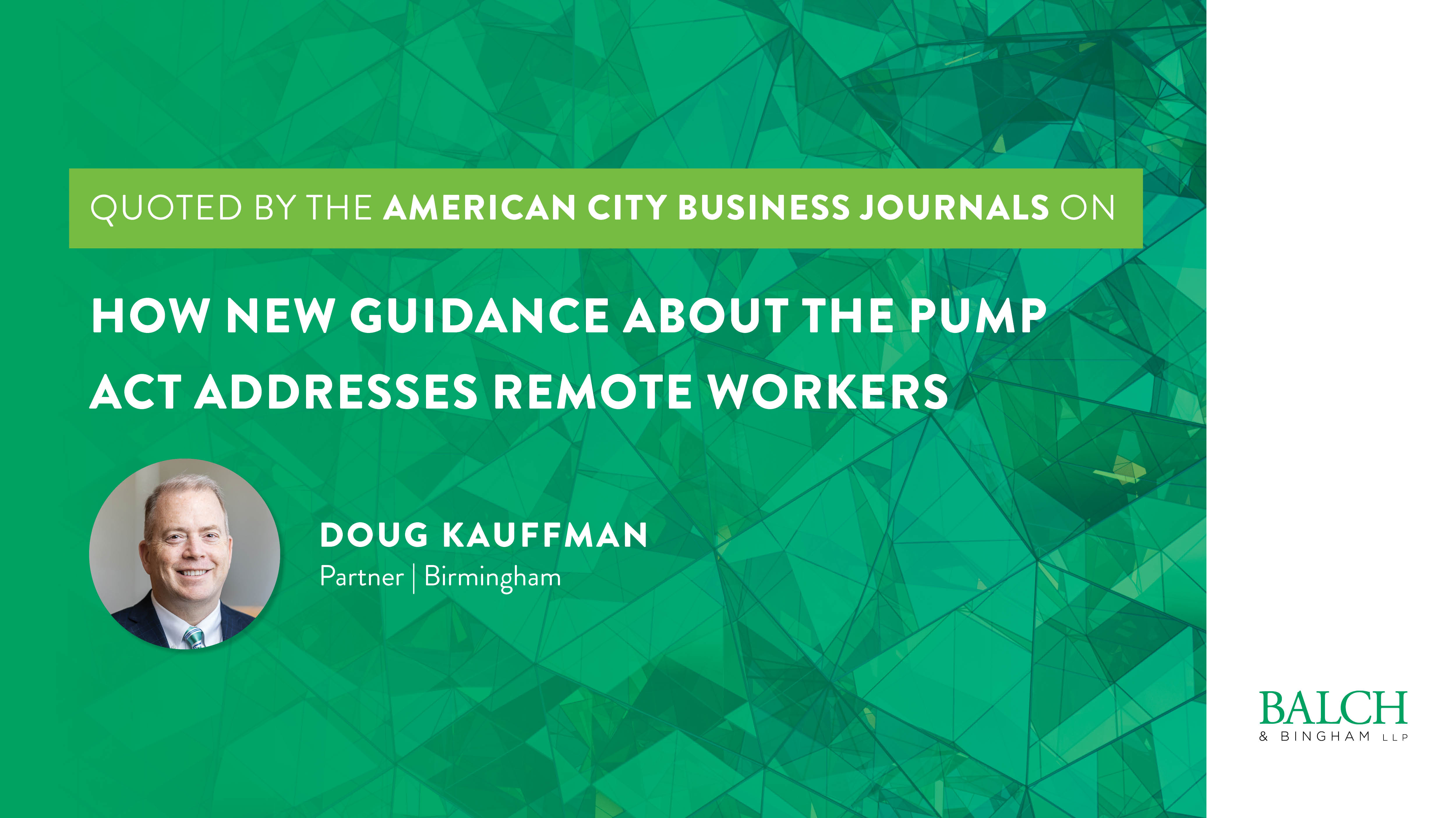 American City Business Journals Quotes Balch Partner Doug Kauffman on ...