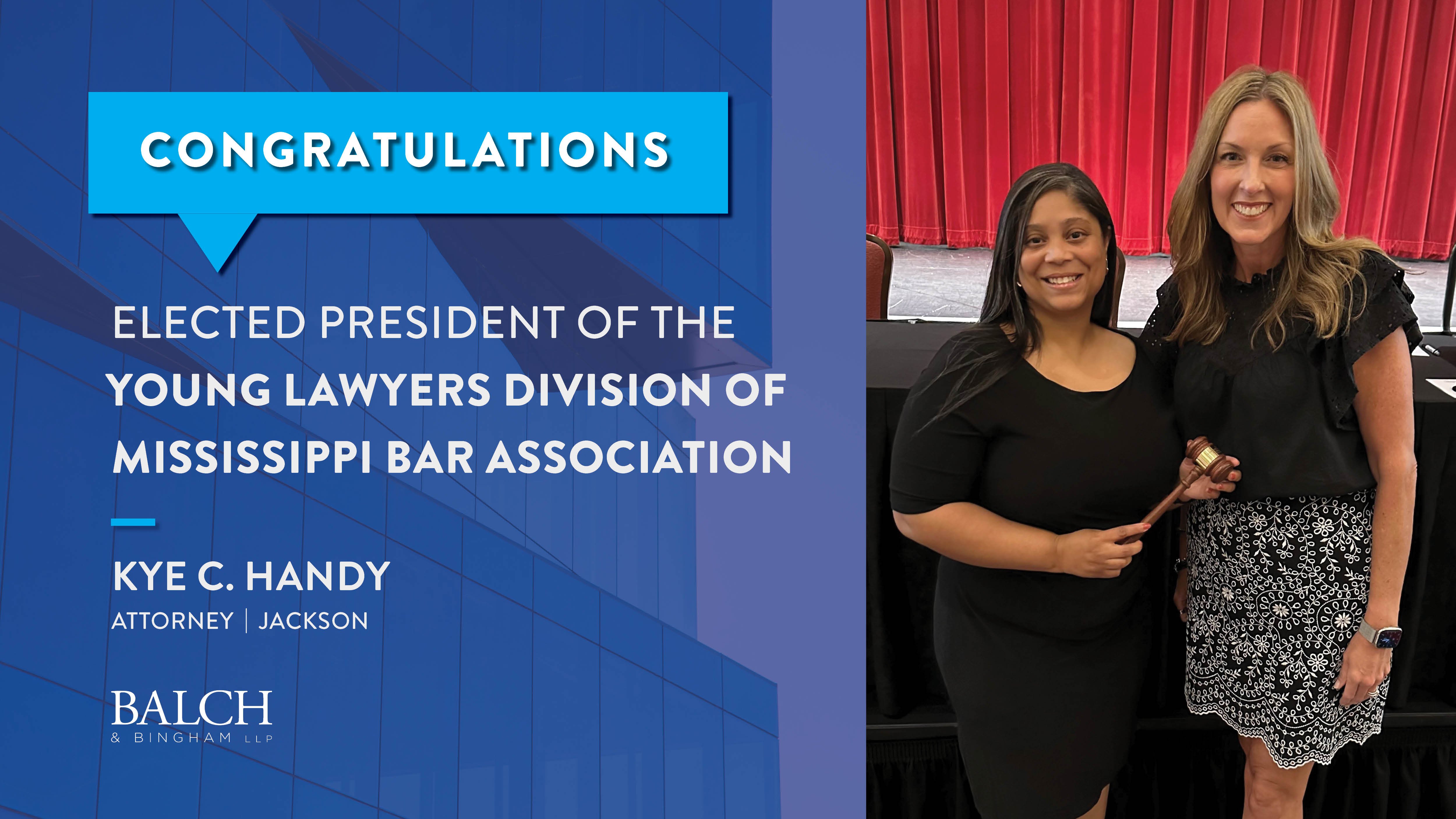 Kye C. Handy Elected 2023 President of The Mississippi Bar Young ...