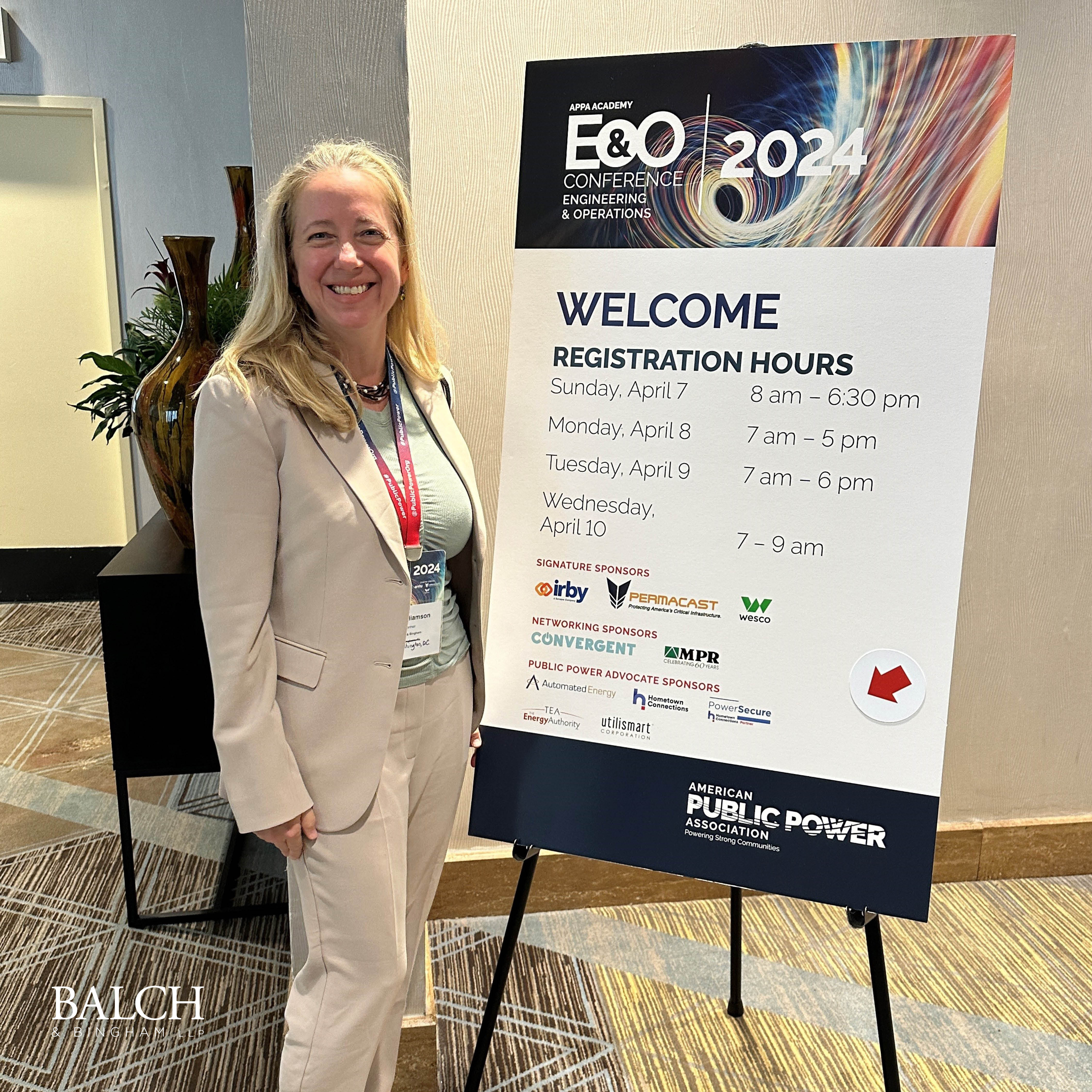 Liz Williamson Speaks at Engineering & Operations Conference | Balch ...